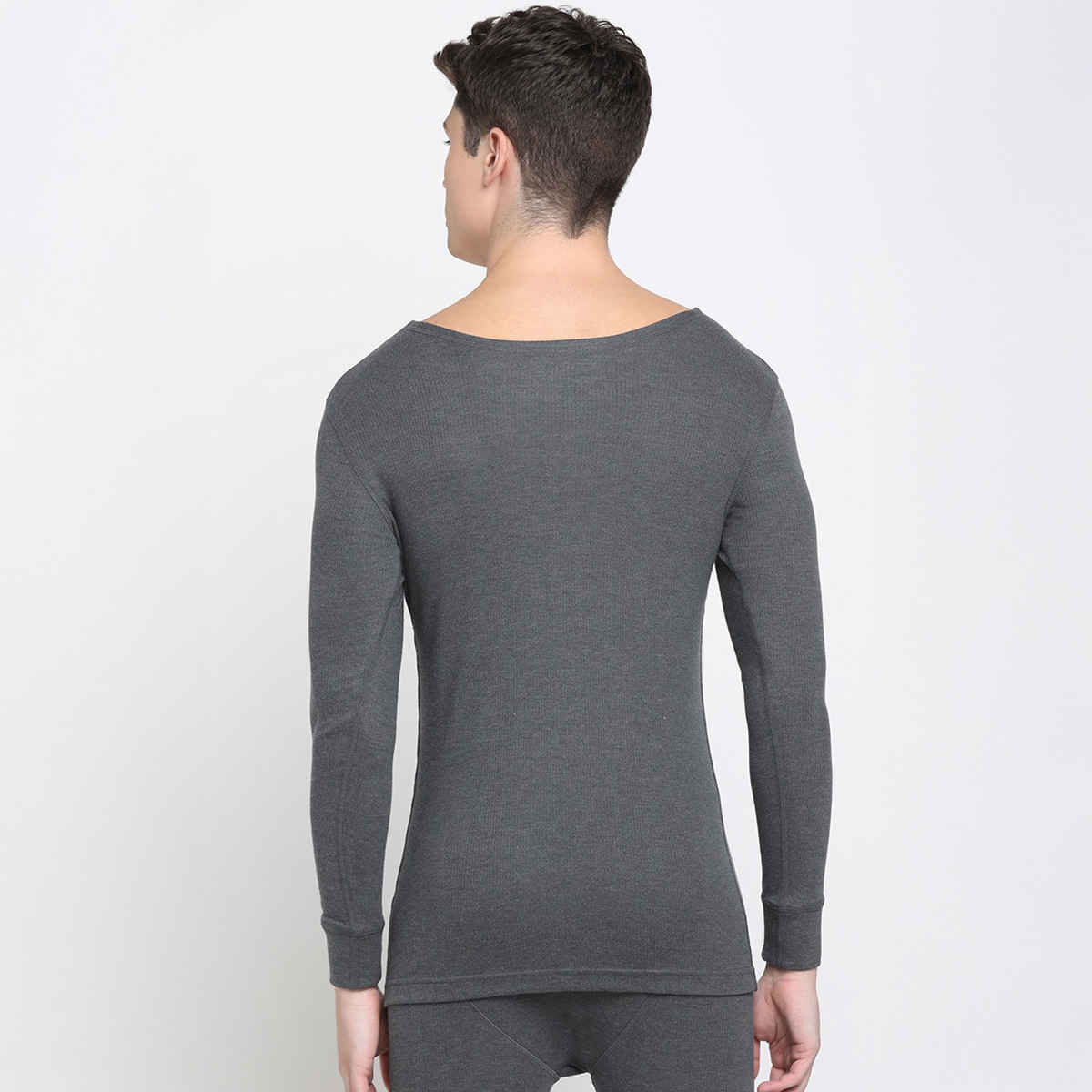 Buy Levi's Men's Round Neck Full Sleeve Thermal Regular Fit Top (Grey ...