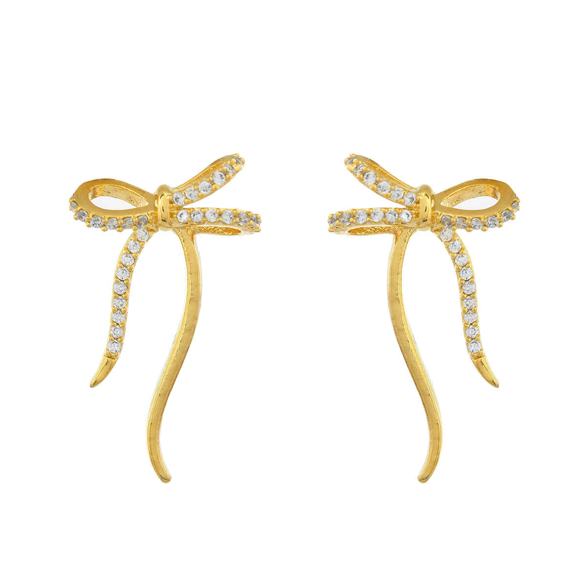 Voylla Trendy Cupids Ribbons Bow Stud Earrings - Buy at ₹999 Online ...