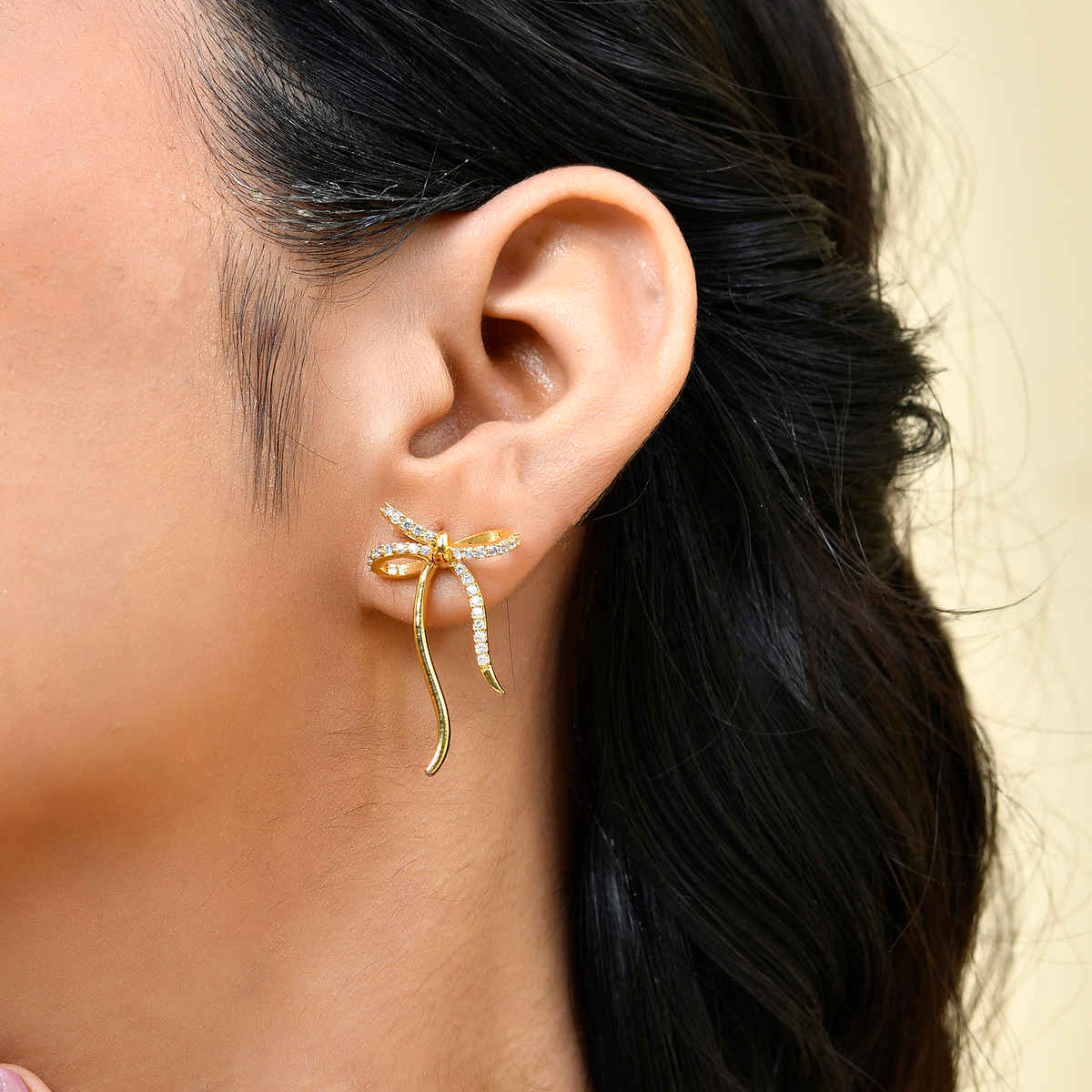 Voylla Trendy Cupids Ribbons Bow Stud Earrings - Buy at ₹999 Online ...