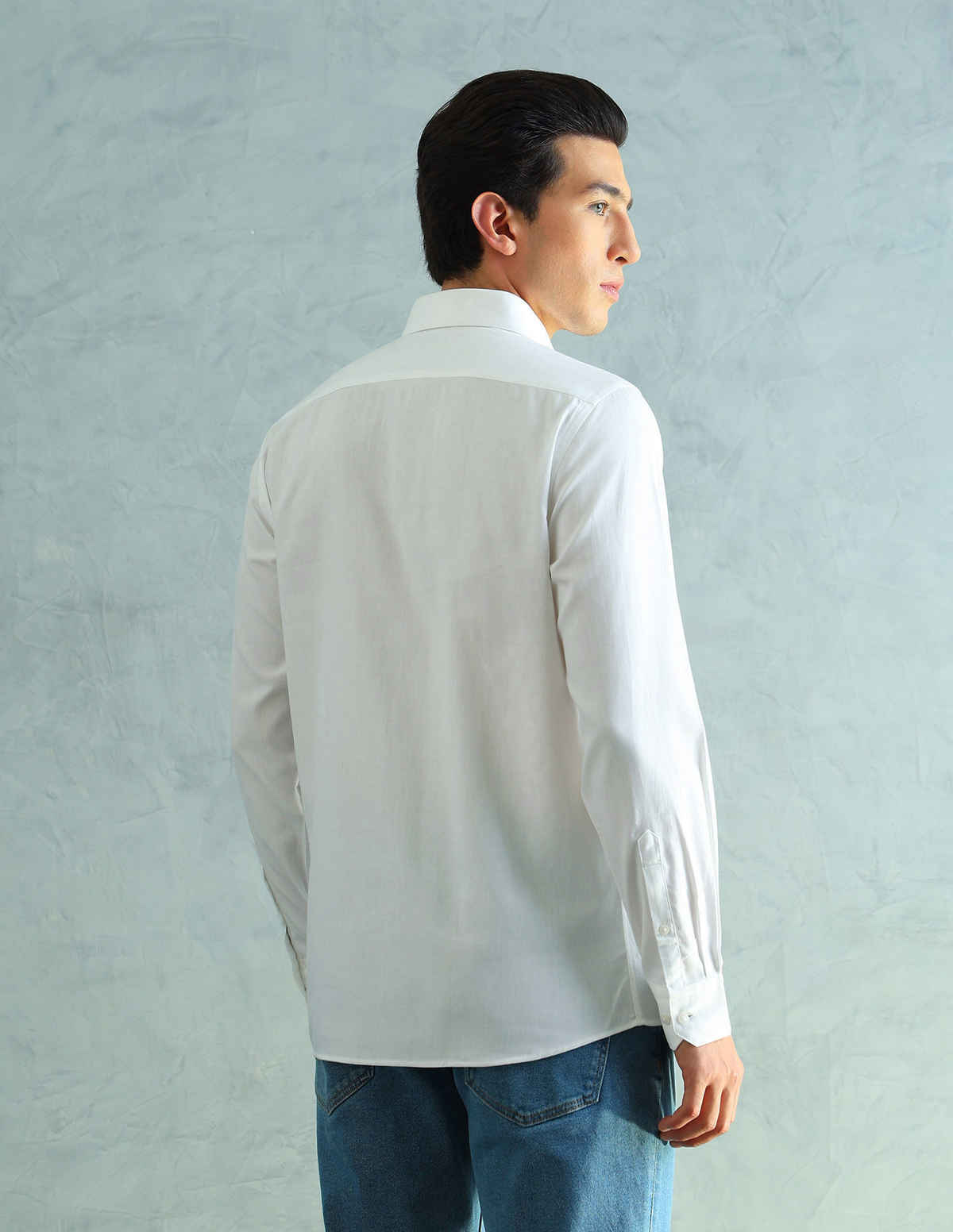 Arrow Full sleeves Slim Fit Smart Formal Shirt For Men - White - 42 ...