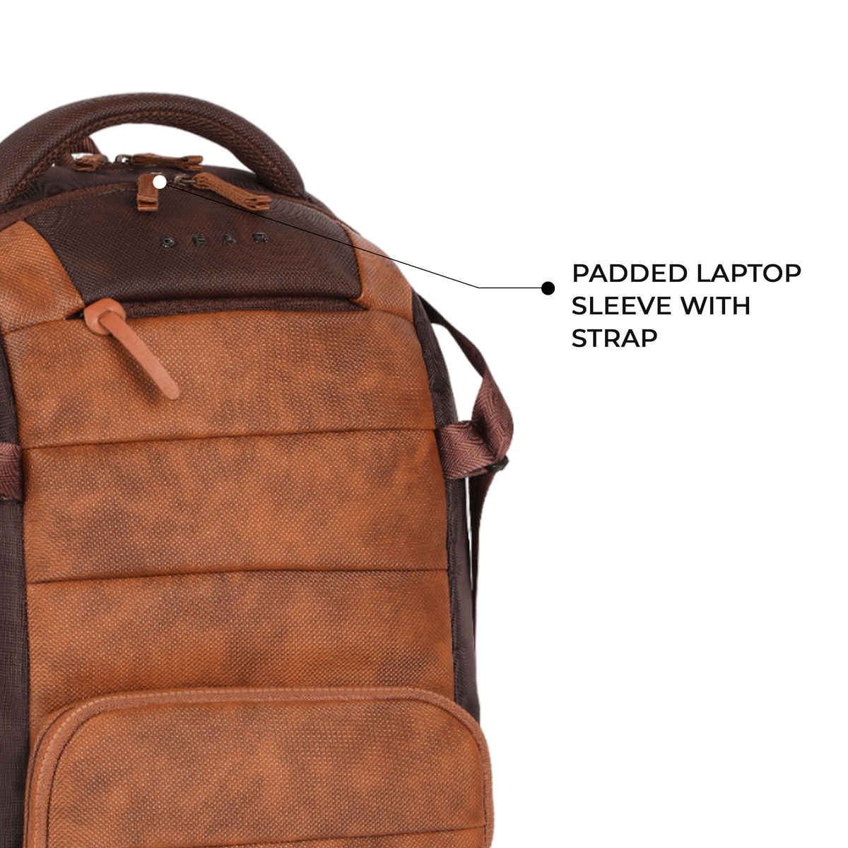 Gear Aspire 4 Faux Leather Laptop Backpack Tan Brown - Buy at ₹1219 ...