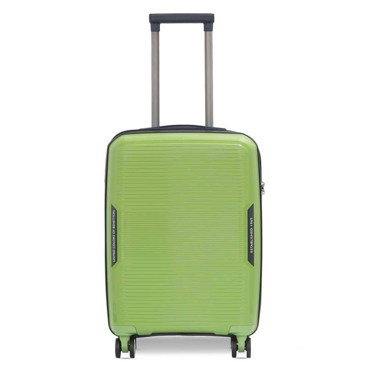 United Colors Of Benetton Unisex Solid PP 41 L Retractable Hard Luggage ...