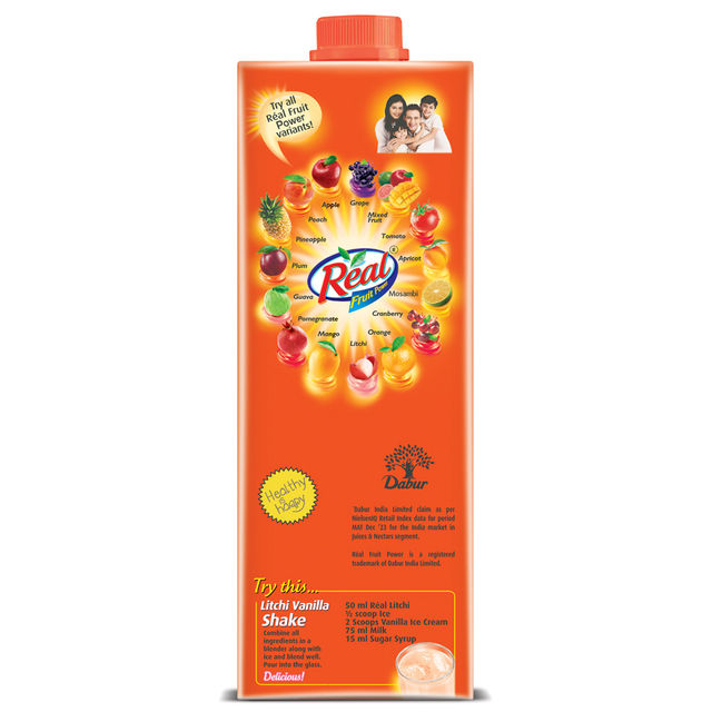 Buy Real Litchi Juice Tetrapack Online - Price @ ₹114 | Instant ...