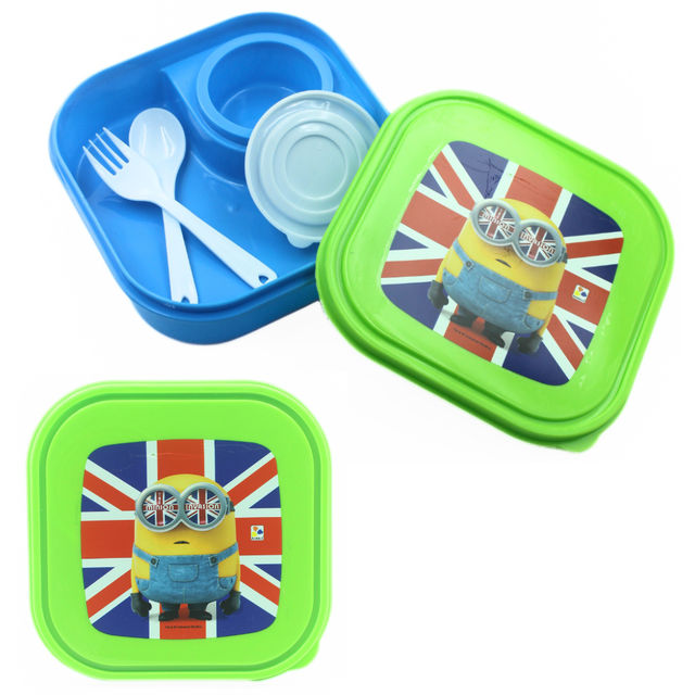 Buy Minion Kids Lunch Box (Colour May Vary) Online - Price @ ₹79 ...