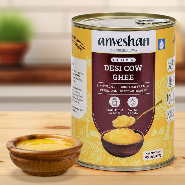 Buy Anveshan A2 Cultured Desi Cow Ghee Online - Price @ ₹1005 | Instant ...