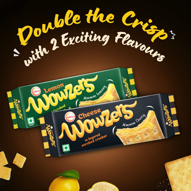 Buy Sunfeast Wowzers Cheese Flavoured Crackers | Artificial Flavour ...