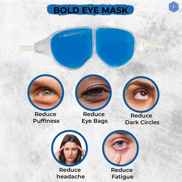 Buy Boldfit Eye Mask Cooling Gel For Dark Circles And Pain Relief ...
