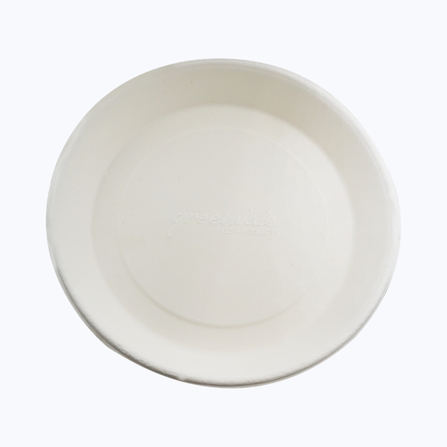 Buy Vinay Trading Bio-Degradable Bagasse Plates - 7 Inches Round Plate ...
