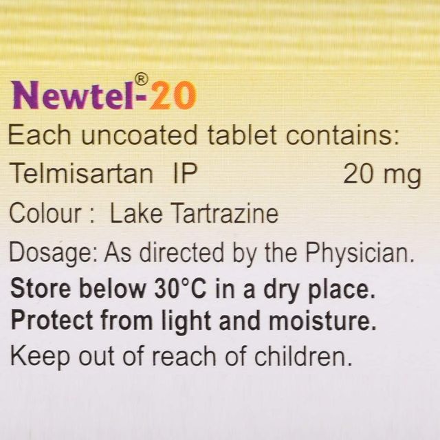 Buy Newtel-20 Tablets Online - Price @ ₹19 | Instant Delivery | Zepto