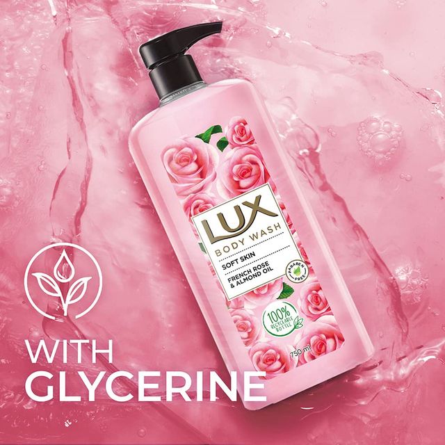 Buy Lux Body Wash Soft Skin French Rose & Almond Oil With Long Lasting ...
