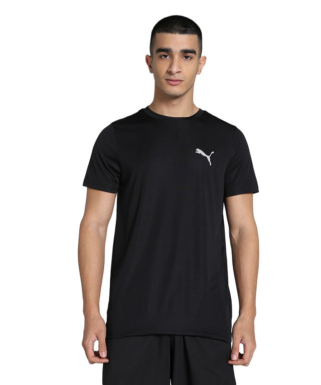 Buy Puma Round Neck Active Small Logo Tee | Black | M at ₹530 | Instant ...