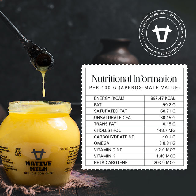 Buy Native A2 Desi Gir Cow Ghee Online - Price @ ₹725 | Instant ...