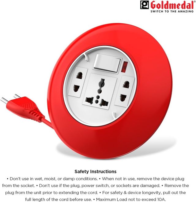 Buy Goldmedal G:Dial extension cord -5 Meters Cable at ₹249 | Instant ...