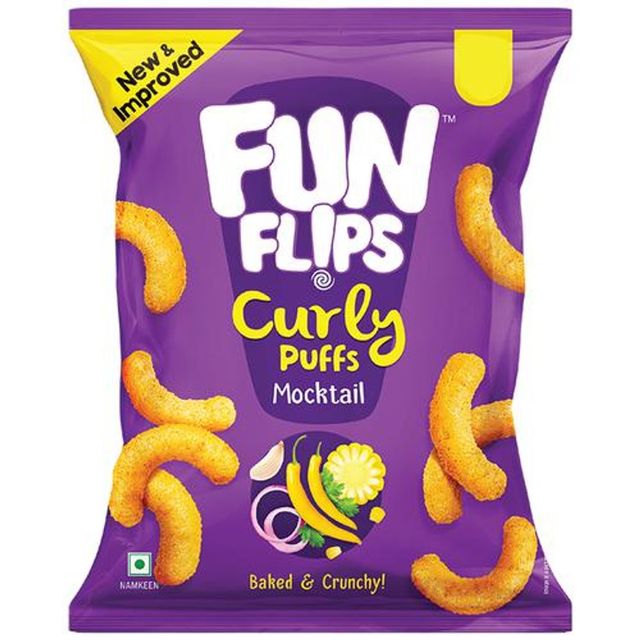 Buy Fun Flips Puffs Mocktail Healthy Baked Snacks Online - Price @ ₹26 ...