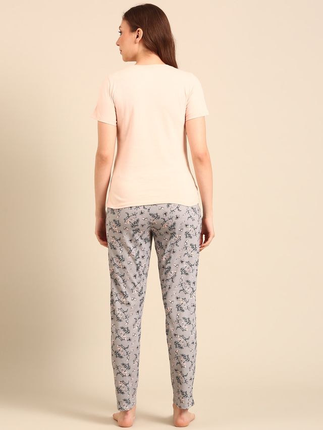 Buy Pepe Jeans Premium Cotton Night Suit | Soft And Comfortable, Grey ...