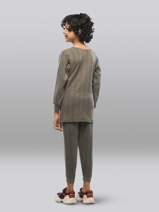 Buy Lux Inferno Thermal Top And Bottom Set For Kids - Charcoal - 35 at ...