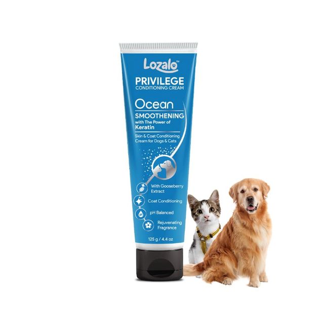 Buy Lozalo Privilege Pet Conditioning Cream | Ocean | Leave-In | With Keratin - Gooseberry For ...