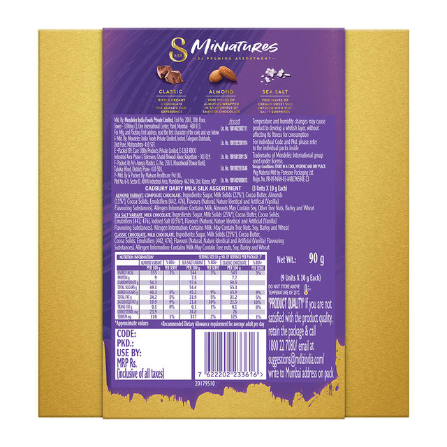 Buy Cadbury Dairy Milk Silk Miniatures Premium Assorted Chocolate ...