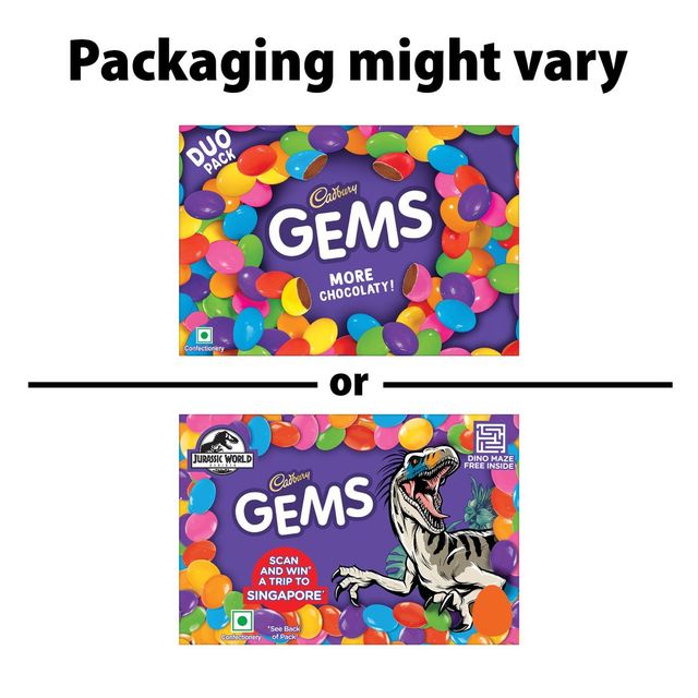 Buy Cadbury Gems Chocolate Duo Pack Online - Price @ ₹20 | Instant ...