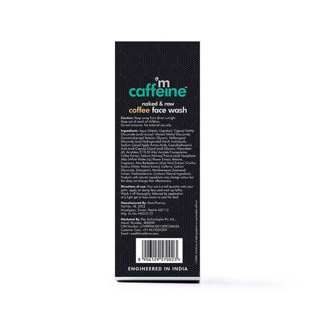 Buy mCaffeine Coffee Face Wash for Fresh Glowing Skin Removes Oil Dirt at 315 Instant Online Delivery Zepto