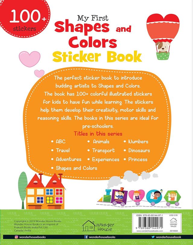 Buy My First Shapes And Colours Sticker Book: Exciting Sticker Book ...