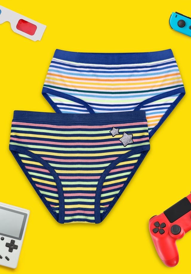 Buy XY Life Hipsters for Girls, Antimicrobial - 4 Color Stripes+Multi ...