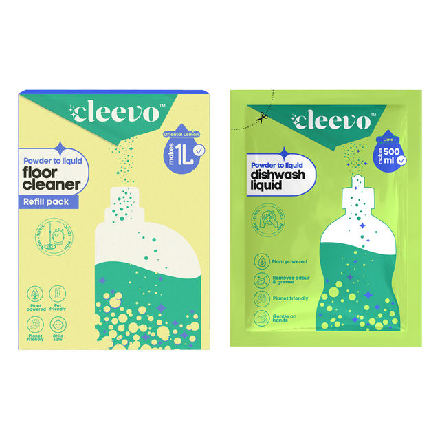 Buy Cleevo Natural Dishwash Liquid Non-Toxic Eco-Friendly Powder To ...