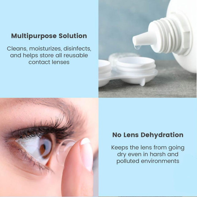 Buy Aqualens Comfort Contact Lens Solution - Multipurpose | 360 ml + 1 ...