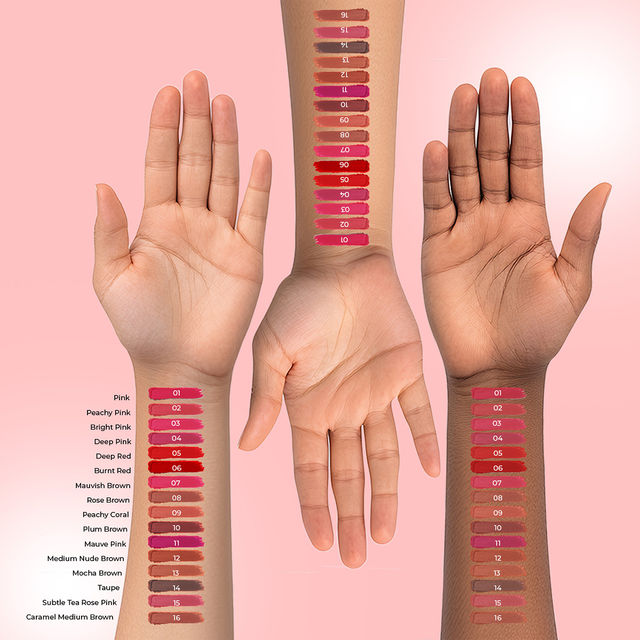 Buy Just Herbs Ayurvedic Lipstick Micro-Mini Trial Kit | Multicolor ...