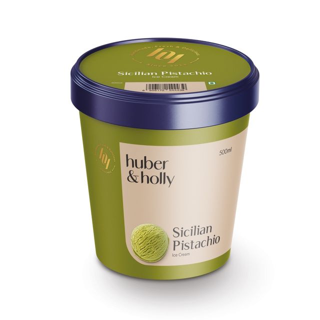 Buy Huber & Holly Sicilian Pistachio Ice Cream Tub Online - Price @ ₹201 | Instant Delivery | Zepto