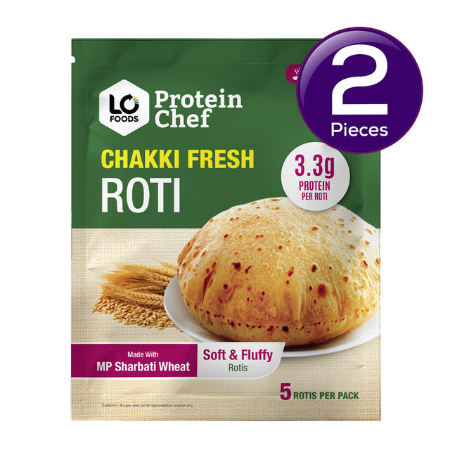 Buy Protein Chef Whole Wheat Roti | Non Frozen | Fresh | MP Sharbati ...