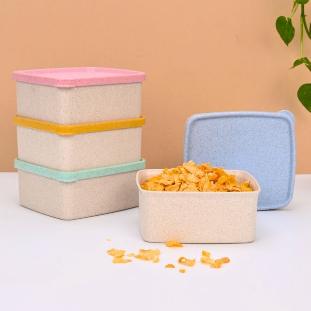 Buy Eha Earth Friendly Ecosnack Storage Containers | 500 ml, 4 pcs ...