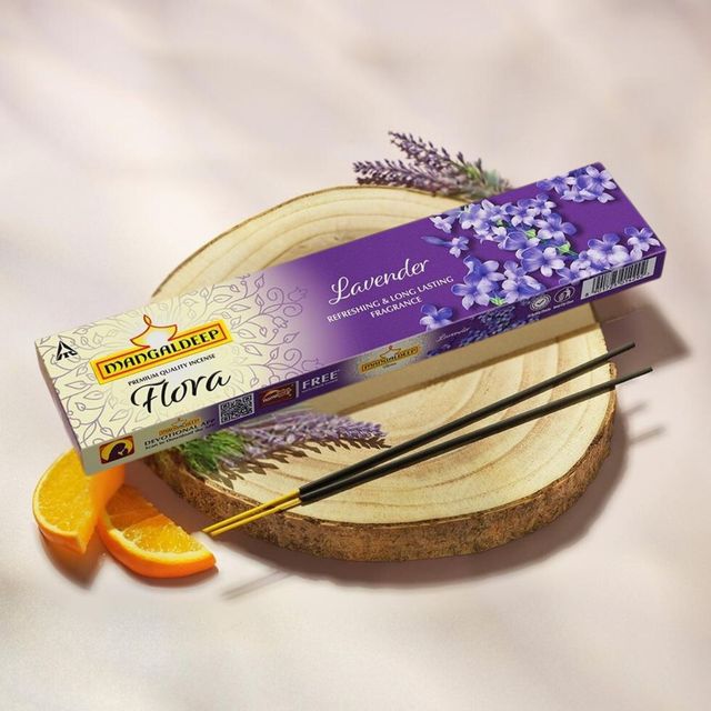 Buy Mangaldeep Flora Lavender Incense Sticks-Agarbatti | Refreshing And ...