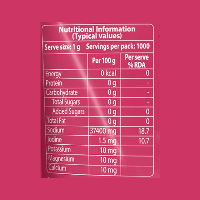 Buy Tata Himalayan Rock Pink Salt Pouch, Premium Sendha Namak, With ...