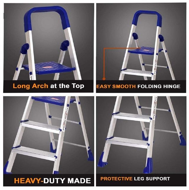 Buy Cipla Plast Home Pro Folding Ladder 4 Step at 2599 Instant Online Delivery Zepto