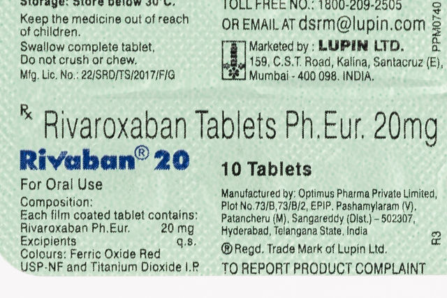 Buy Rivaban 20 Tablets Online - Price @ ₹173 | Instant Delivery | Zepto