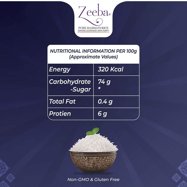 Buy Zeeba Everyday Basmati Rice Online - Price @ ₹424 | Instant ...