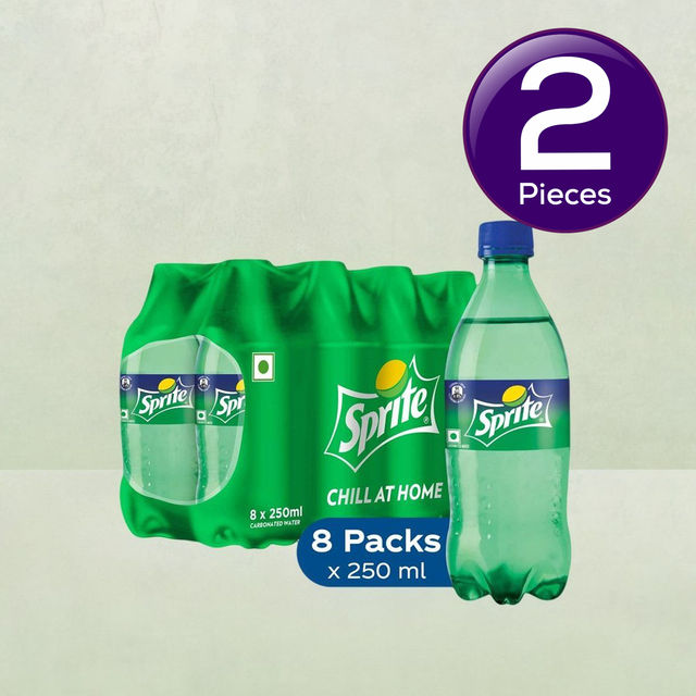 Buy Sprite Soft Drink Multipack | Pack Of 8 2 ml X 2 Combo at ₹302 ...