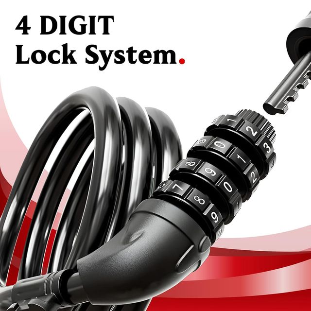 Buy Autoguys Cl-3 Heavy Duty Wire Cable Lock Anti Theft Lock For ...