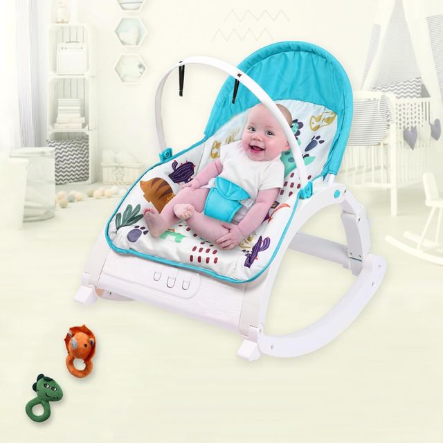 Buy Webby Portable Baby Rocker Without Table with Adjustable Backrest ...