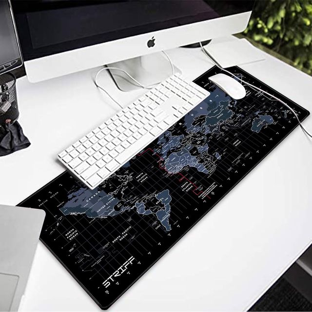 Buy Striff World Map Extended Size (800 Mm X 300 Mm X 2 Mm) Gaming ...