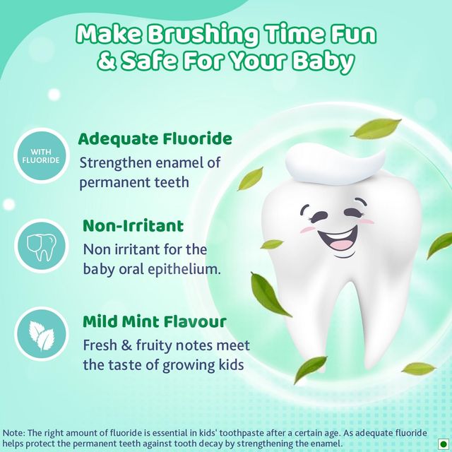 Buy Chicco Toothpaste Mildmint Baby For Kids | Mint | 6+ years Online ...