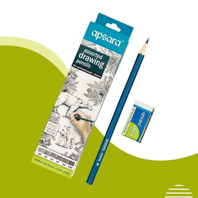 Buy Apsara Assorted Drawing Pencils (Hb, 2b, 4b, 6b, 8b, 10b ...