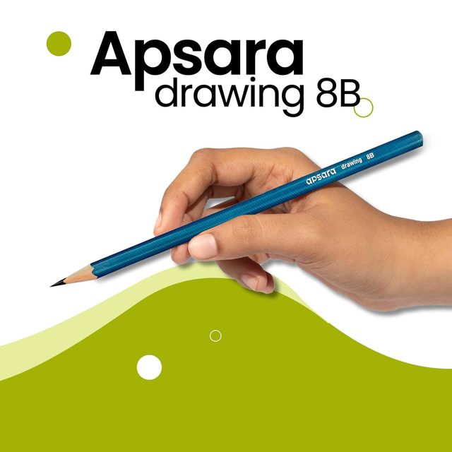 Buy Apsara Assorted Drawing Pencils (Hb, 2b, 4b, 6b, 8b, 10b ...