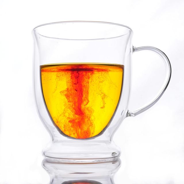 Buy Femora Double Wall Coffee Mug 250 ml | 8 Ounces Clear Glass With ...