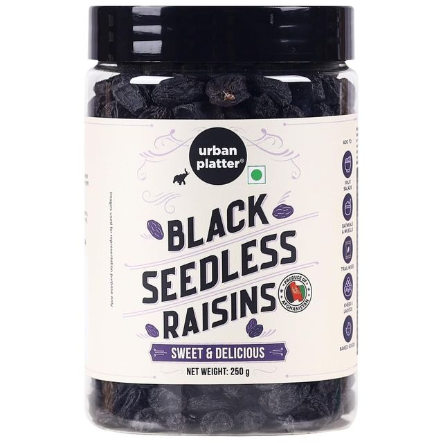 Buy Urban Platter Seedless Black Fresh Raisins at ₹294 | Instant Online ...