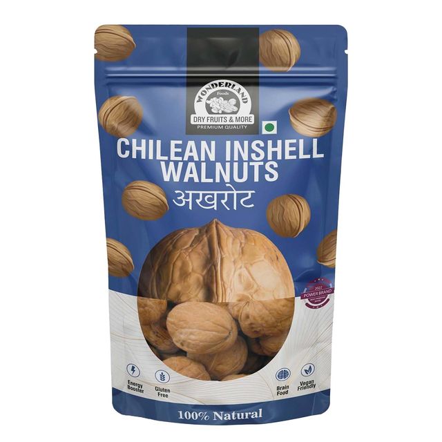 Buy Wonderland Foods Chilean Inshell Walnuts Online - Price @ ₹339 ...