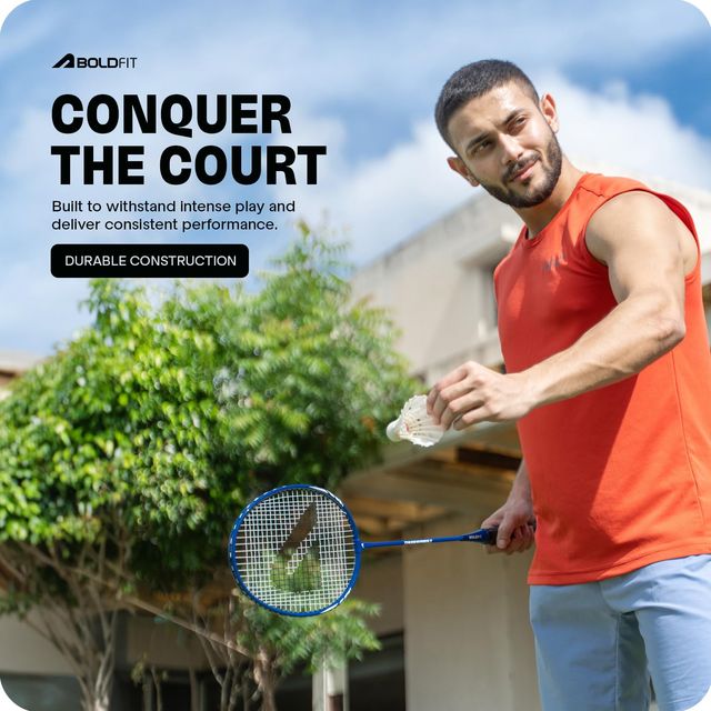 Buy Boldfit Badminton Rackets Aluminium Shuttle Bat With Full Cover Bag ...