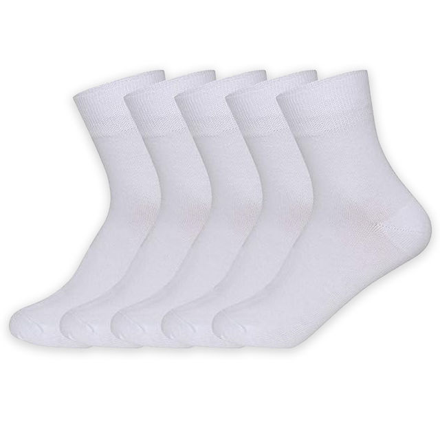 Buy Supersox Unisex Solid Combed Cotton Ankle Length Socks | White | 9 - 10 years Online - Price ...