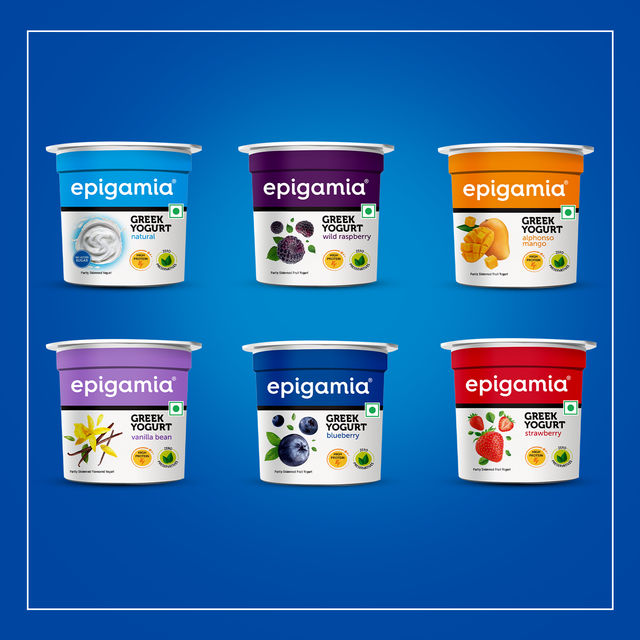 Buy Epigamia Greek Yogurt Blueberry Online - Price @ ₹60 | Instant ...